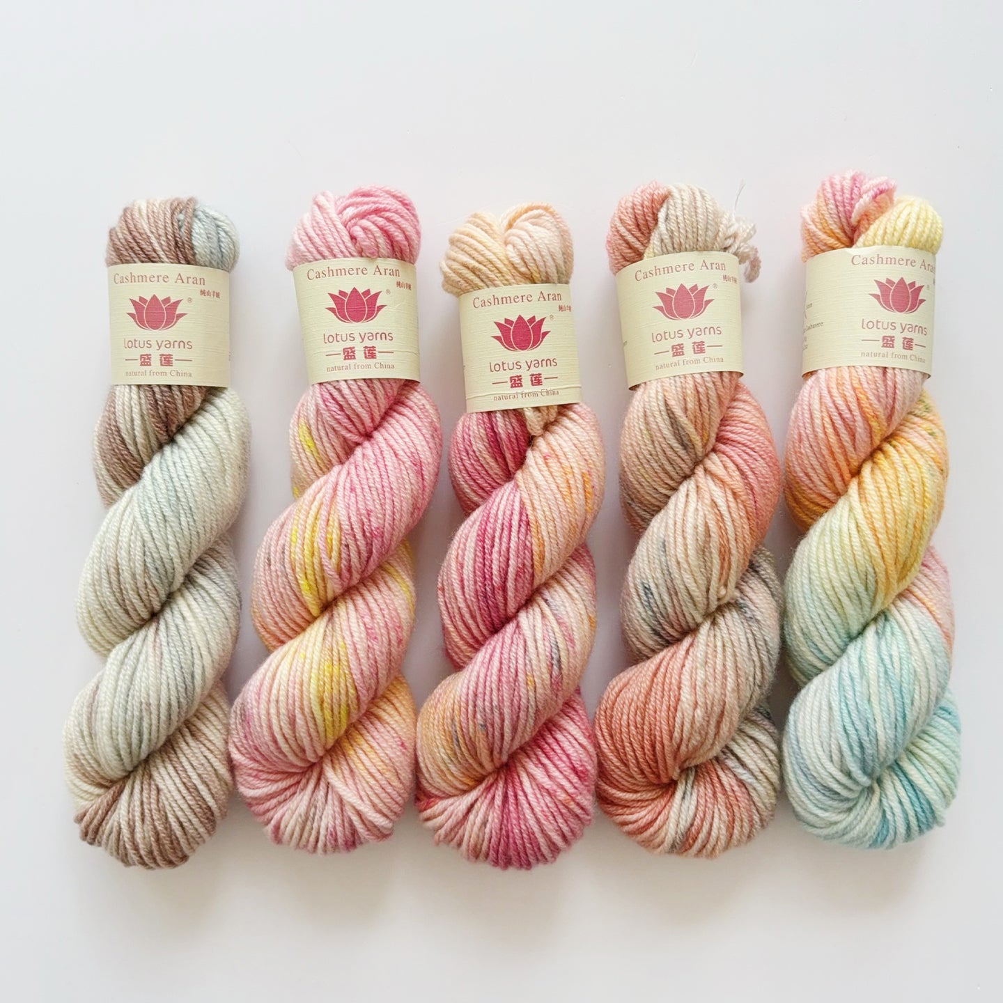 Handpainted Cashmere Aran – Lotus Yarns